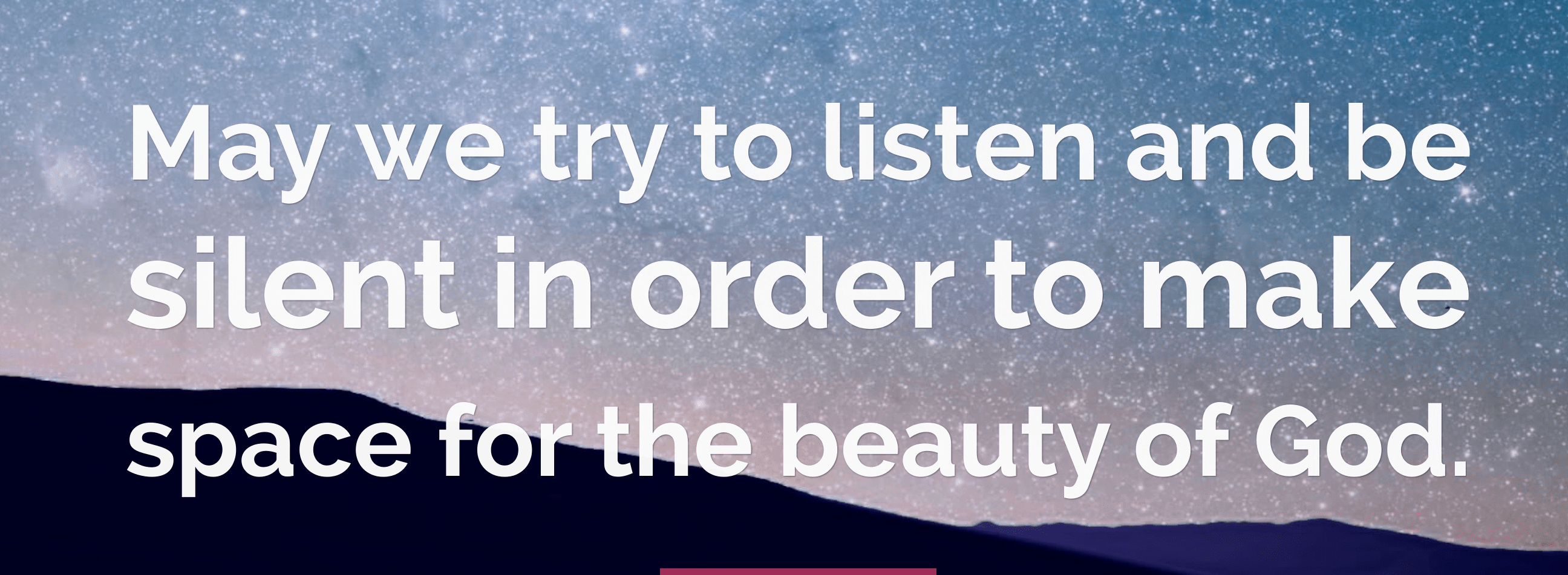 ‘Silence’ – Inspirational thoughts from everyday life