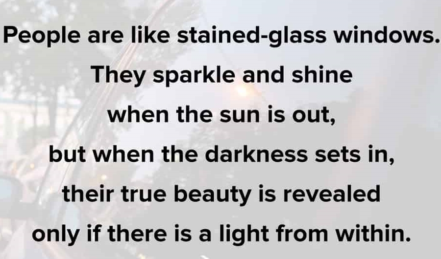 ‘Shining From Within’ – Inspirational thoughts from everyday life