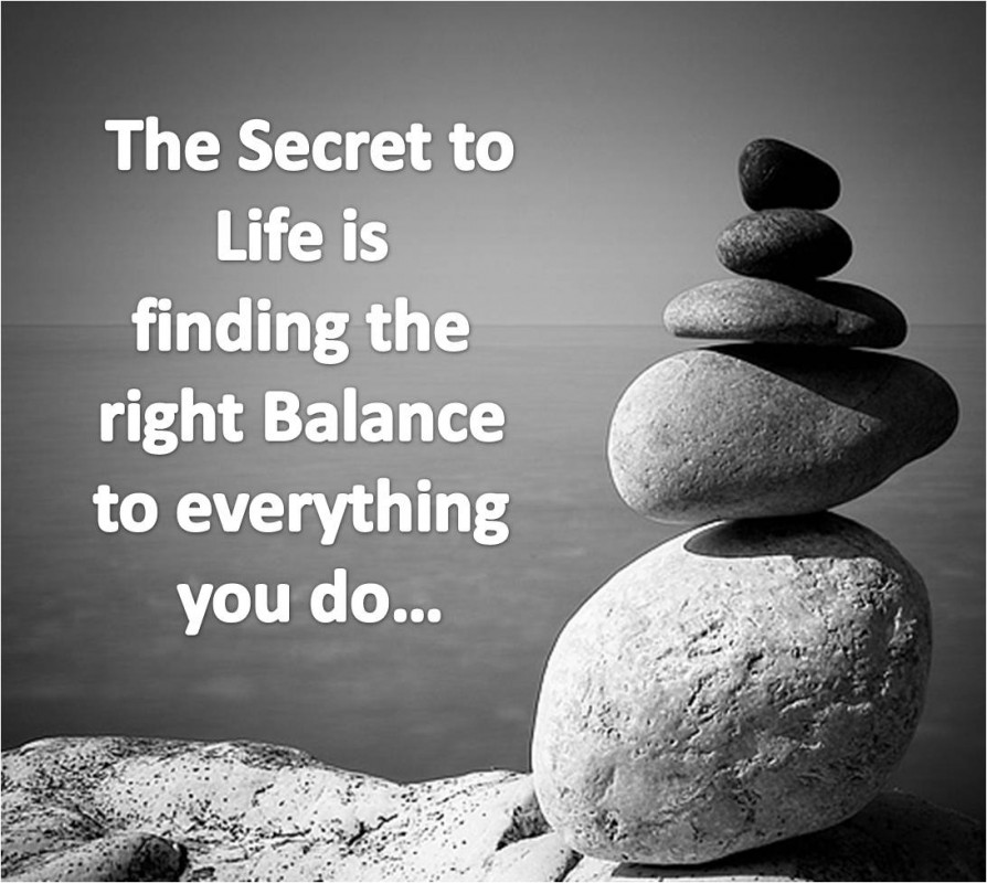 ‘Finding The Right Balance’ – Inspirational thoughts from everyday life