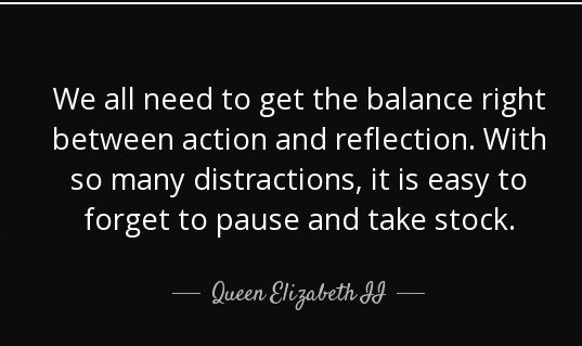 ‘Finding The Right Balance’ – Inspirational thoughts from everyday life