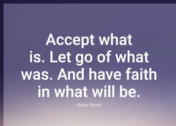 ‘Accept – Let Go – Have Faith – Inspirational thoughts from everyday life