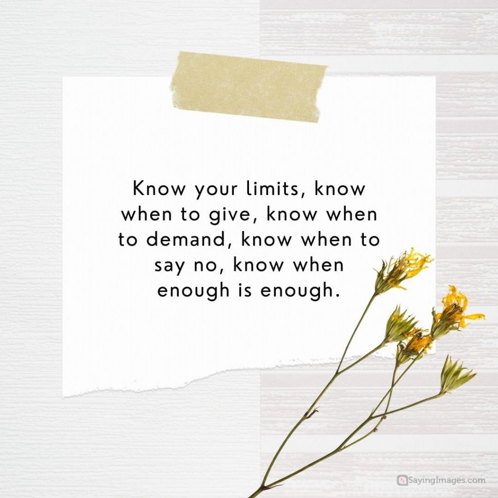 ‘When Enough Is Enough’ – Inspirational thoughts from everyday life