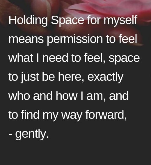 ‘Space To Be Myself’ – Inspirational thoughts from everyday life
