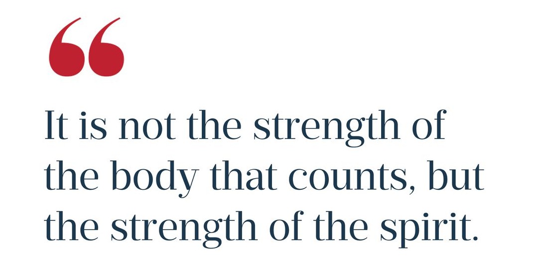 ‘Weak Of Body / Strong In Spirit’ – Inspirational thoughts from ...